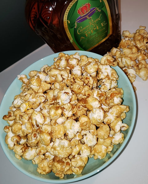 Boozy Popcorn - Crown Royal Regal Apple Caramel | Always-Baked-